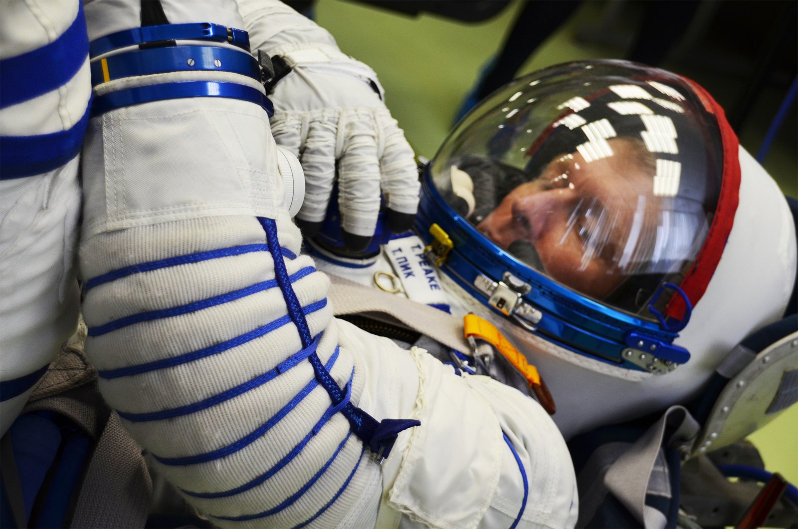 Tim Peake in Sokol suit - Destination Space