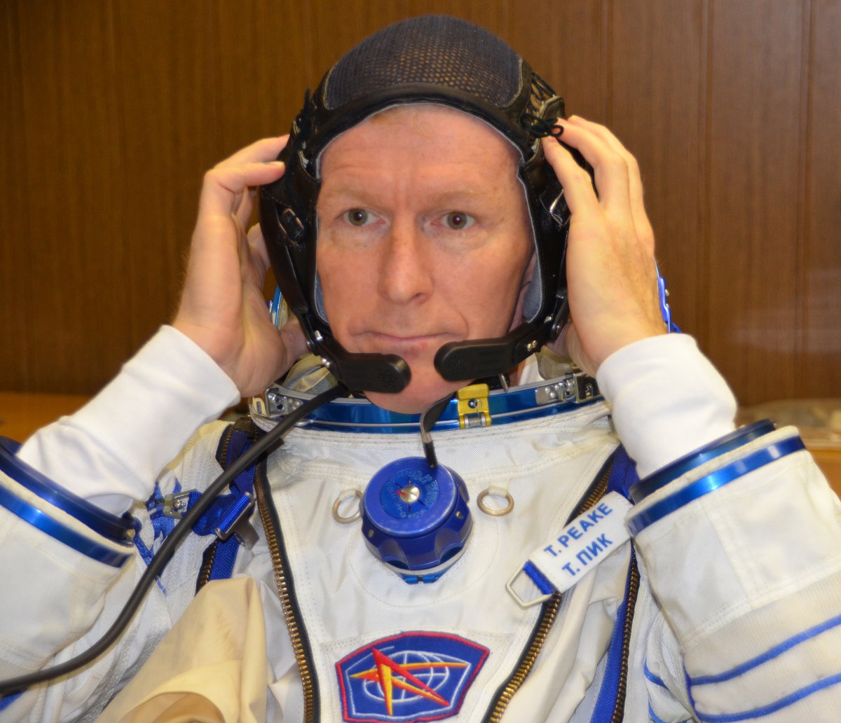 Tim Peake in Sokol suit - Destination Space